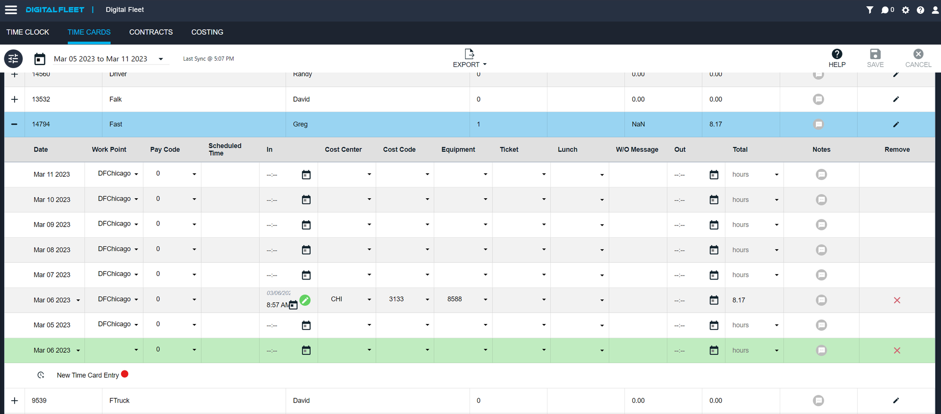 Time Clock – Documentation | Digital Fleet