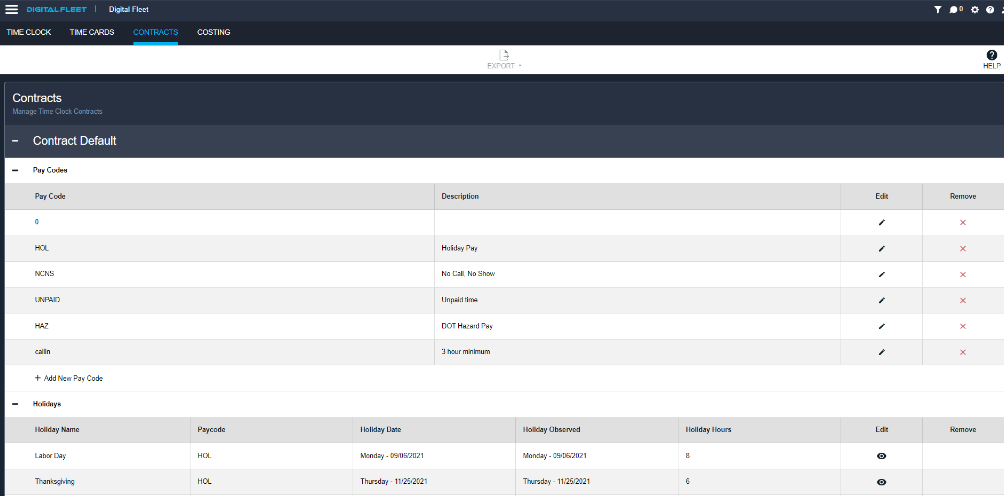 Time Clock – Documentation | Digital Fleet